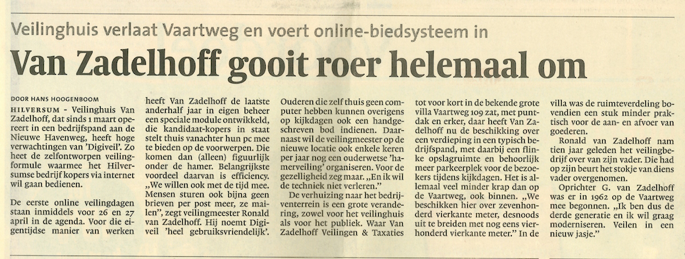 Van Zadelhoff Veilingen